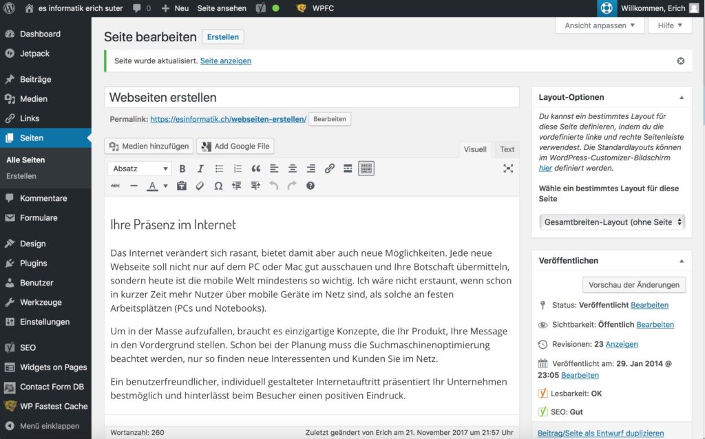 Webseiten erstellen - es informatik erich suter